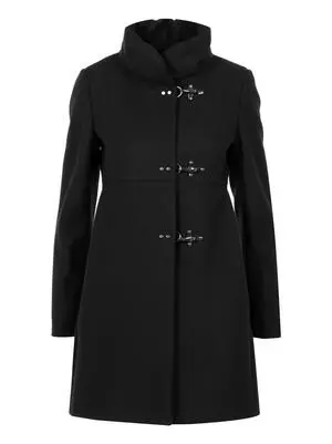 FAY Virgin Wool Blend Coat - Black