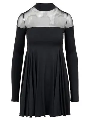 ANIYE BY Mini Dress With Tulle And Lycra - Black