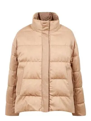 Max Mara Quilted Polyester Coat - Camel