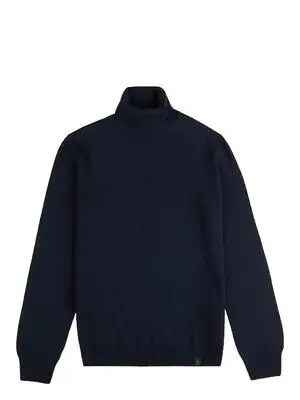 FAY Wool Turtleneck Sweater - Blue