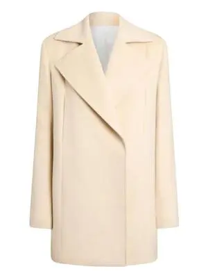 PT TORINO Wool And Cashmere Drap Coat - Cream