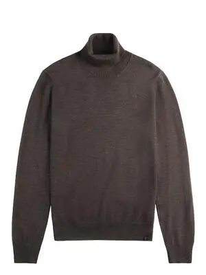 FAY Wool Turtleneck Sweater - Brown