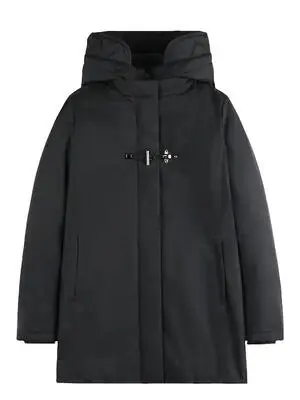 FAY Technical Toggle Coat - Black