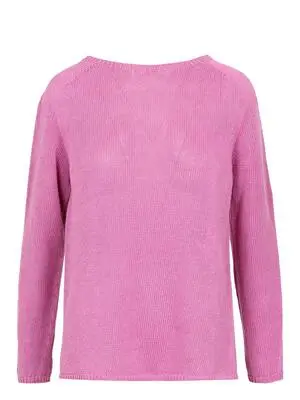 Max Mara Linen Long Sleeve Sweater - Baby Pink