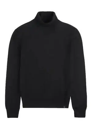 FAY Wool Turtleneck Sweater - Black
