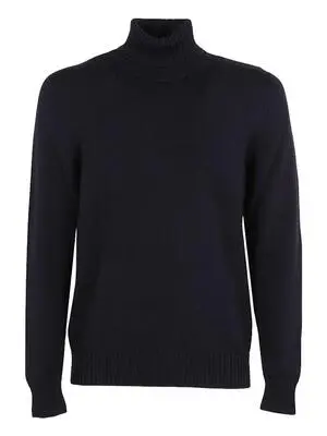 DRUMOHR Fine Knit Turtleneck - Blue