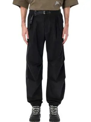 AND WANDER High Count Cloth Trousers - Black