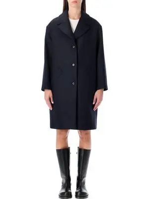 A.p.c. Ninon Italian Wool Coat - Blue