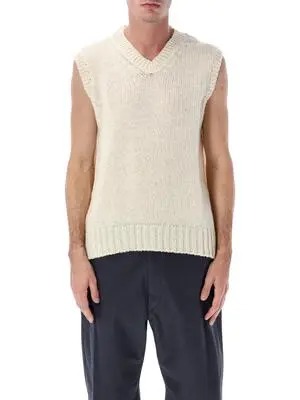 Howlin' Cosmic Spiele V-Neck Wool Slipover Beige