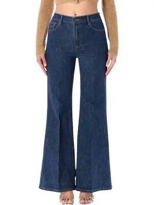 SELF-PORTRAIT Flared Jeans - Blue