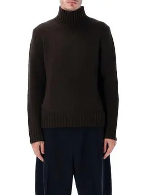Studio Nicholson Loris Knit Sweater Espresso Brown