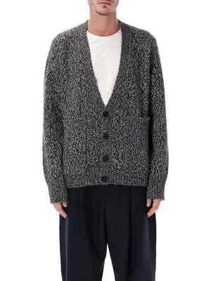 Studio Nicholson Sen Lambswool Cardigan - Navy Mouline