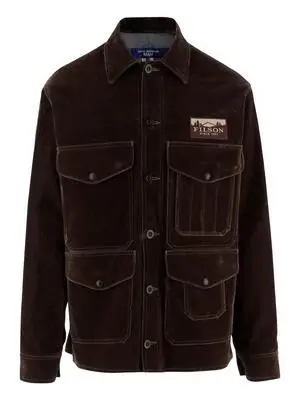 Junya Watanabe Multipocket Jacket In Cotton Blend - Marrone Scuro