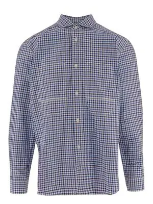 Junya Watanabe Cotton Shirt With Contrasting Check Pattern - Red
