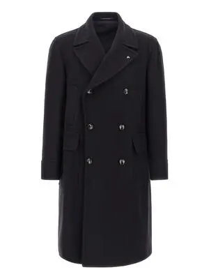 Tagliatore Double-breasted 'sherry' Coat - Blue