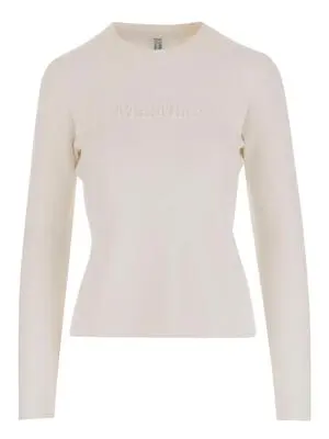 Max Mara Viscose Blend Knit Sweater - Ivory