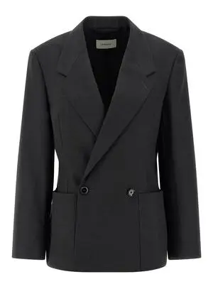 LEMAIRE Double-breasted Tailored Blazer - Black