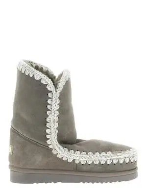 Mou Eskimo 24 Suede Ankle Boots - Gray