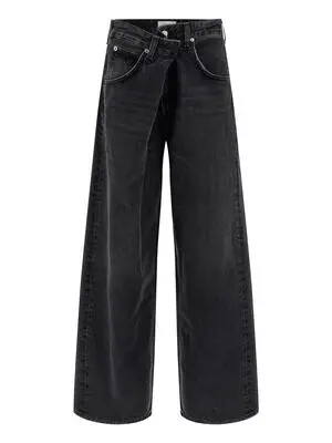 AGOLDE Vana Wide-leg Jeans - Black