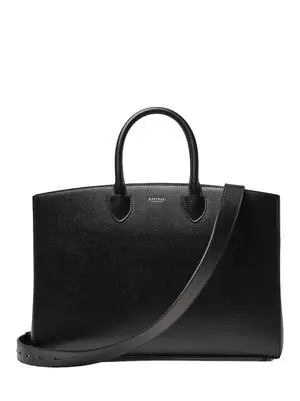 ASPINAL OF LONDON Madison Tote In Saffiano - Black