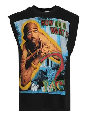 EARTHLING VIP Tupac Vintage Sleeveless Tee Tupac - A