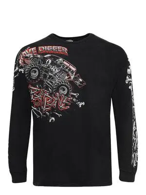 EARTHLING VIP Grave Digger Vintage Long Sleeve Tee Grave Digger - A