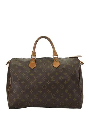 LOUIS VUITTON Louis Vuitton Monogram Speedy 35 Brown