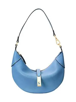 Polo Ralph Lauren Logo-charm Leather Shoulder Bag - Blue
