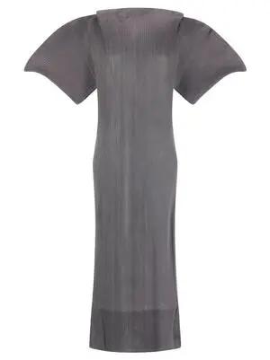 MELITTA BAUMEISTER Pleated Midi Dress - Grey