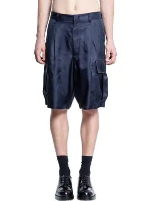 Prada Silk Shorts - Blue