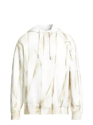 Emporio Armani Tie-dyed Cotton Hooded Sweatshirt - White