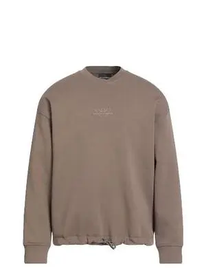 Emporio Armani Sweatshirt In Light Cotton, Polyester, And Elastane - Grey