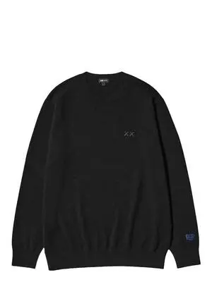Uniqlo X Kaws Cashmere Crewneck Sweatshirt - Black