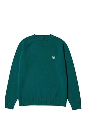 Uniqlo X Kaws Lambswool Crewneck Sweater - Green
