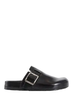 Loewe Ease Buckle Mule Leather - Black