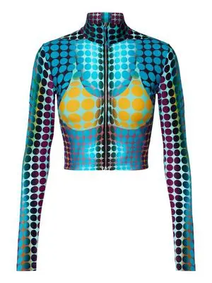 Jean Paul Gaultier Re-edition Printed Top - Multicoloured