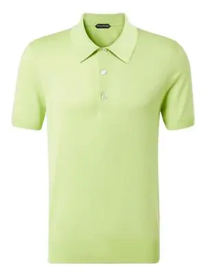 TOM FORD Cotton Polo Shirt - Green
