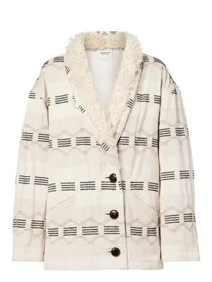MARANT ETOILE Qayla Cotton-blend Jacquard Jacket - White