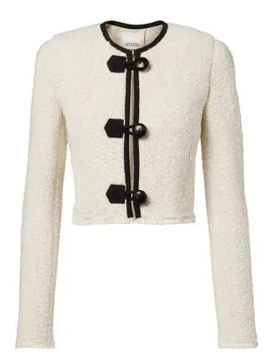 Isabel Marant Gradilia Bouclé Jacket - White