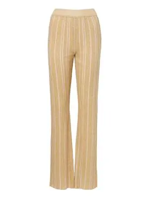 Missoni Zig Zag Lamé Straight Pants - Gold