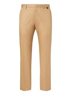 Gucci Mid-rise Cropped Straight Pants - Beige