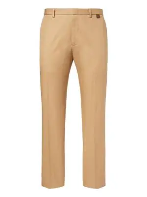 Gucci Mid-rise Cropped Straight Pants - Beige