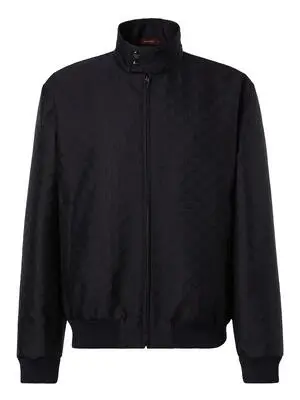 Gucci Gg Jacquard Track Jacket - Black
