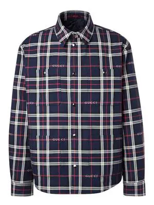 Gucci Plaid Cotton Shirt - Blue