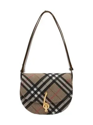 Burberry Bridle Check Small Crossbody Bag - Brown
