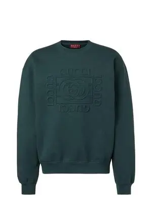 Gucci Interlocking G Cotton Jersey Sweatshirt - Green