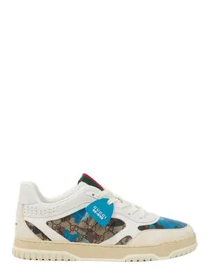 Gucci Gg Canvas Leather-trimmed Sneakers - Multicoloured