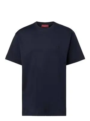 Gucci Interlocking G Cotton Jersey T-shirt - Blue