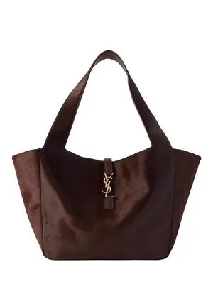 Saint Laurent Le 5 À 7 Bea Pony Hair Tote - Brown