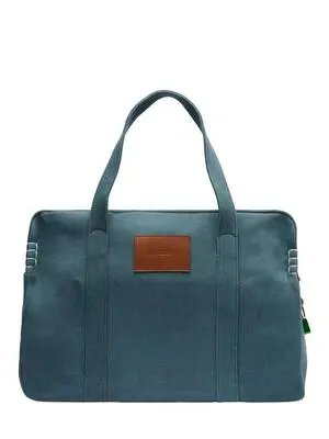 JW Anderson Small Leather-trimmed Canvas Weekender - Blue